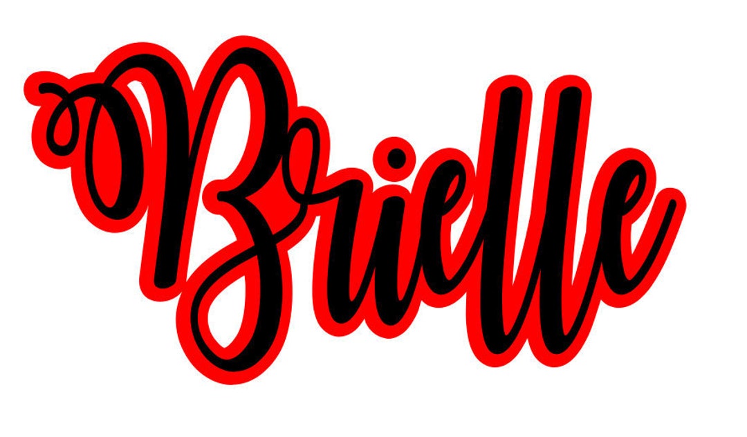 Brielle W/offset SVG NAME ONLY Not a Font - Etsy