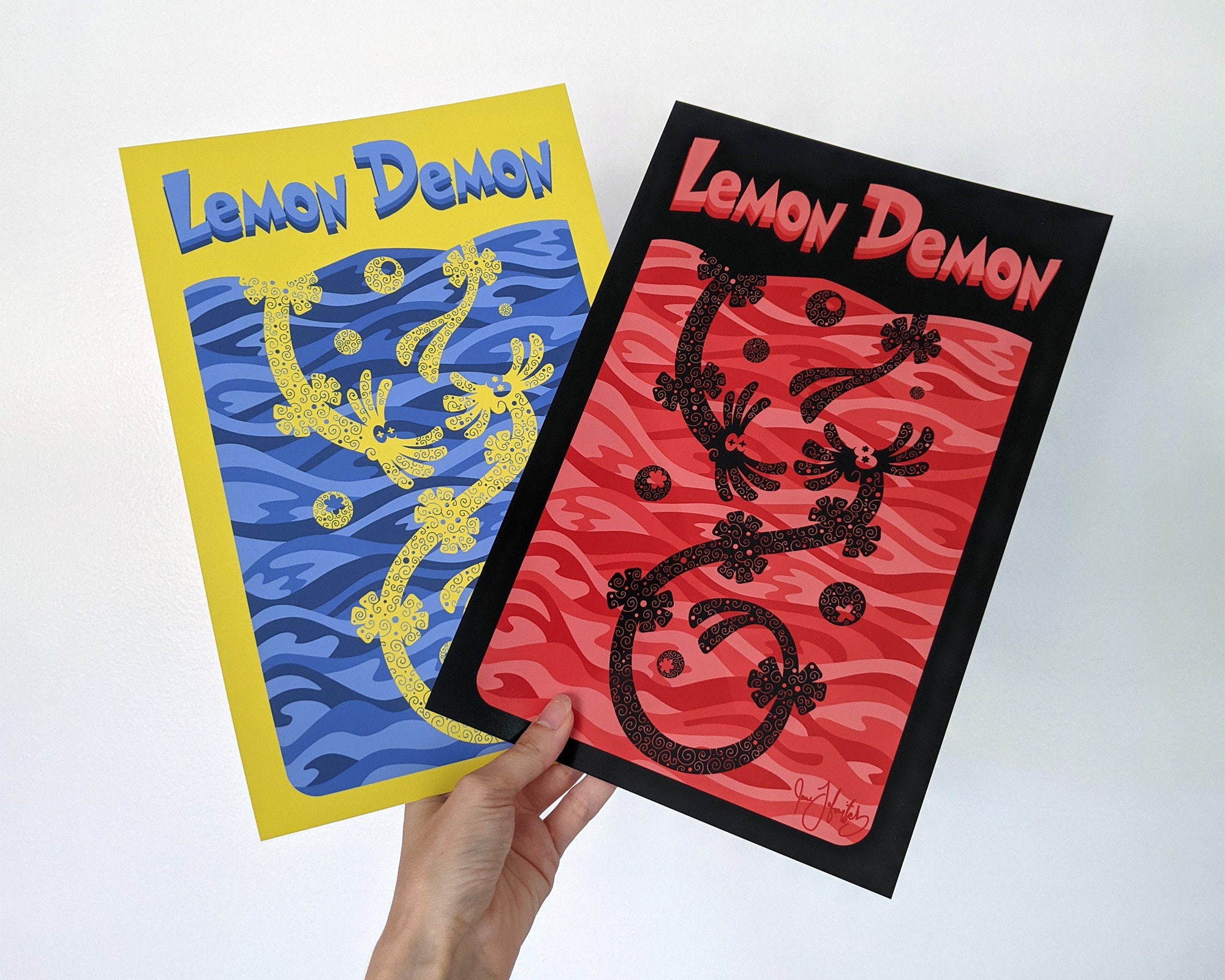Lemon Demon Fan Poster Choose Your Size and Colorway - Etsy