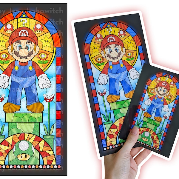Nerd Stained Glass - Etsy