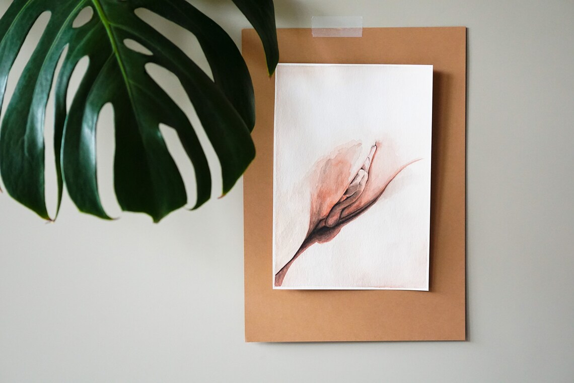 YONI Drawing - Your Personal VULVA Portrait Painted in Watercolor ...