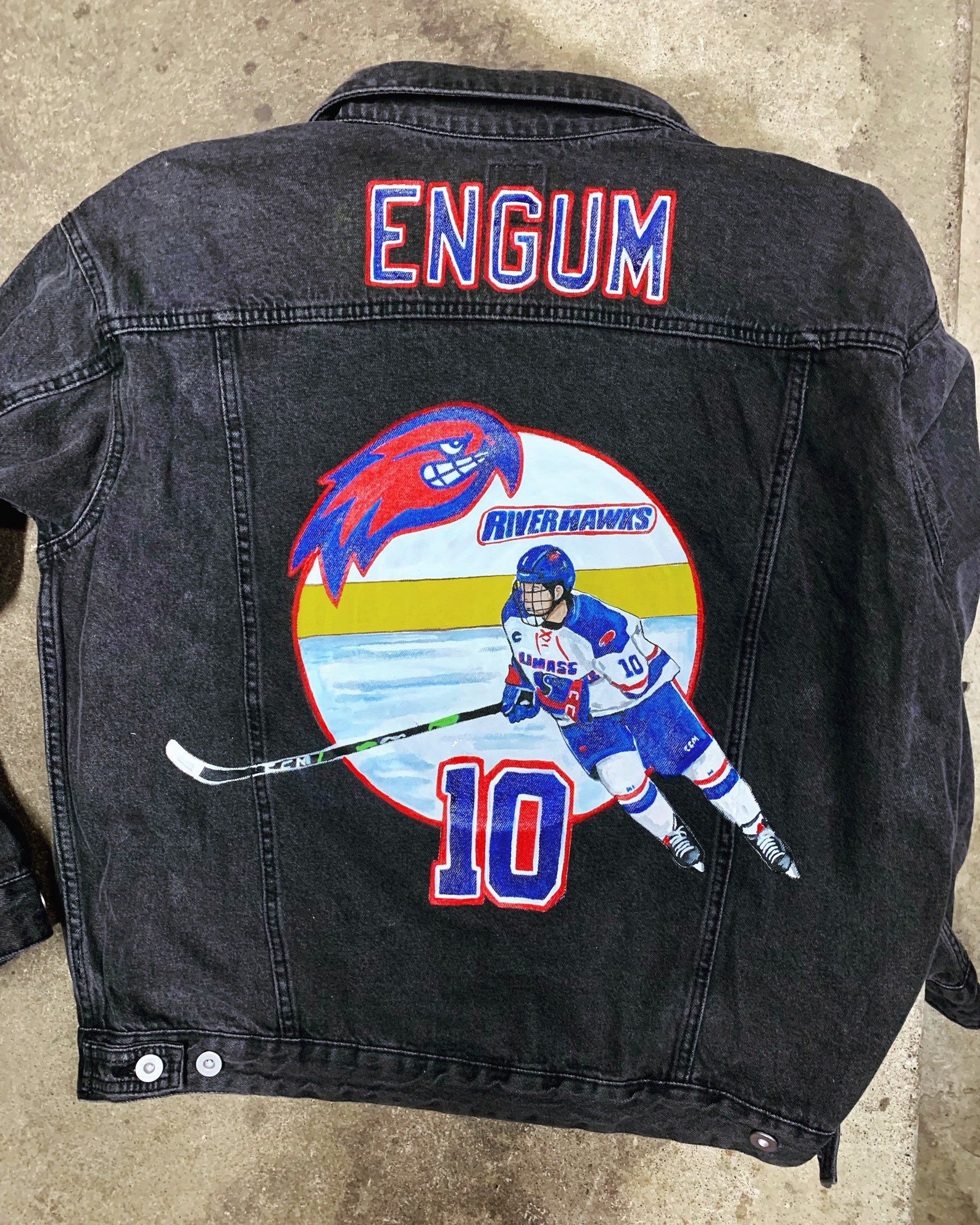 Hand Painted Football Player Jackets Deposit / Football - Etsy