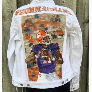 Hand Painted Football Player Jackets Deposit / Football - Etsy