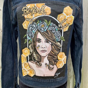Be Kind Bee Denim Jacket Hand Painted Size Small - Etsy
