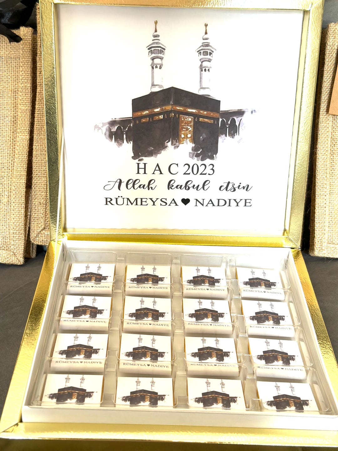 Madlen Chocolate Box Mekke Mecca Kaaba Kabe Chocolate Hac Umre Hadj ...