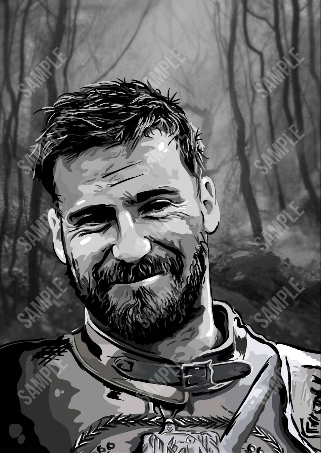 The Last Kingdom Mark Rowley Finan Wall Art Print - Etsy