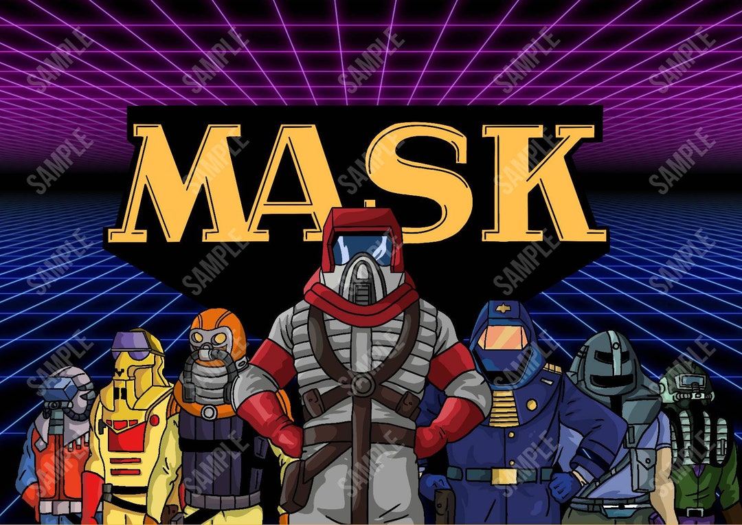 MASK - M.A.S.K 80s Cartoon Wall Art Print - Etsy