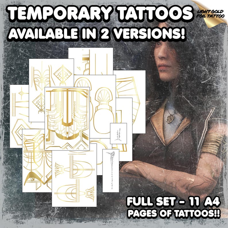 Temporary Tattoos | Realistic | Waterproof Fake Tattoo | Cosplay ...