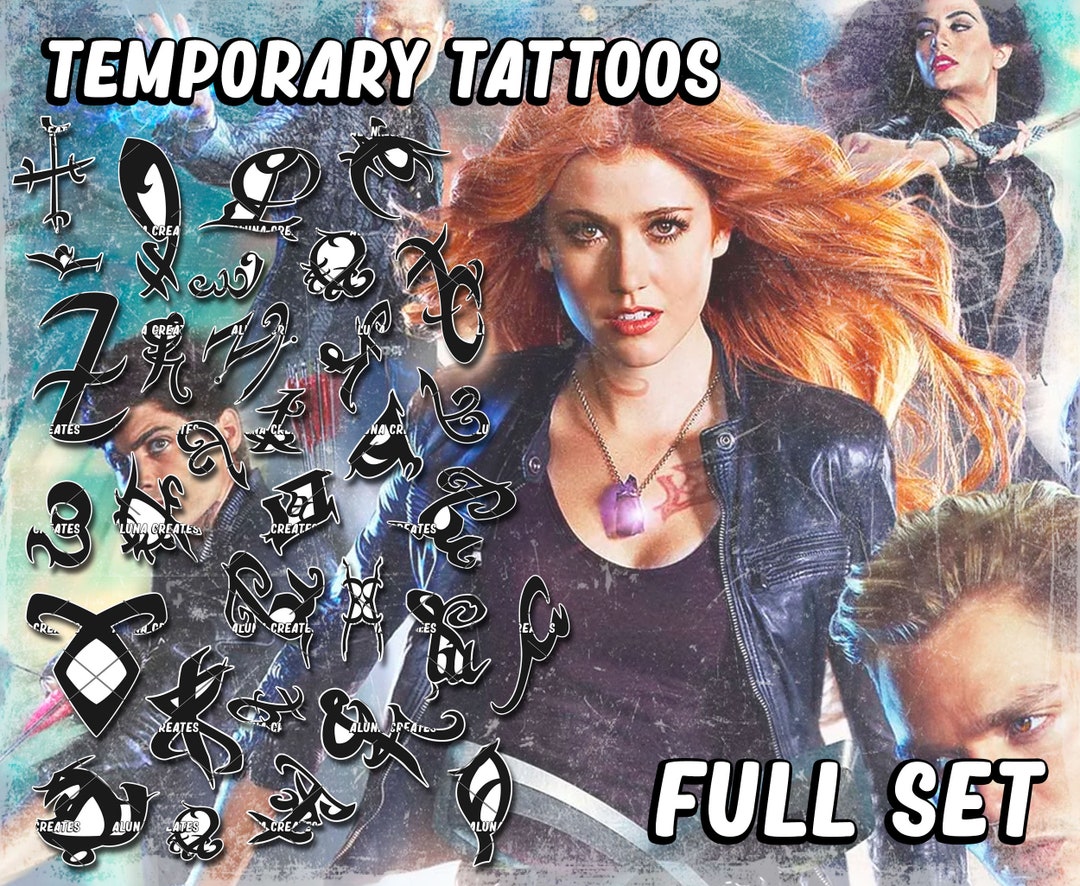 Shadowhunters / Temporary Tattoos / Realistic / Cosplay / - Etsy