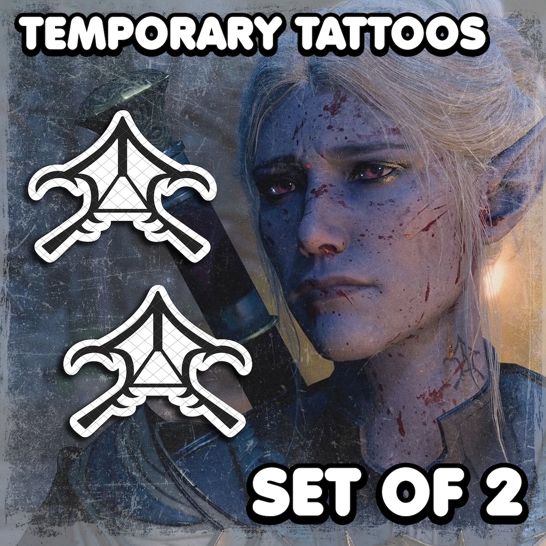 Minthara | Temporary Tattoos | Realistic | Neck Tattoo | Cosplay ...
