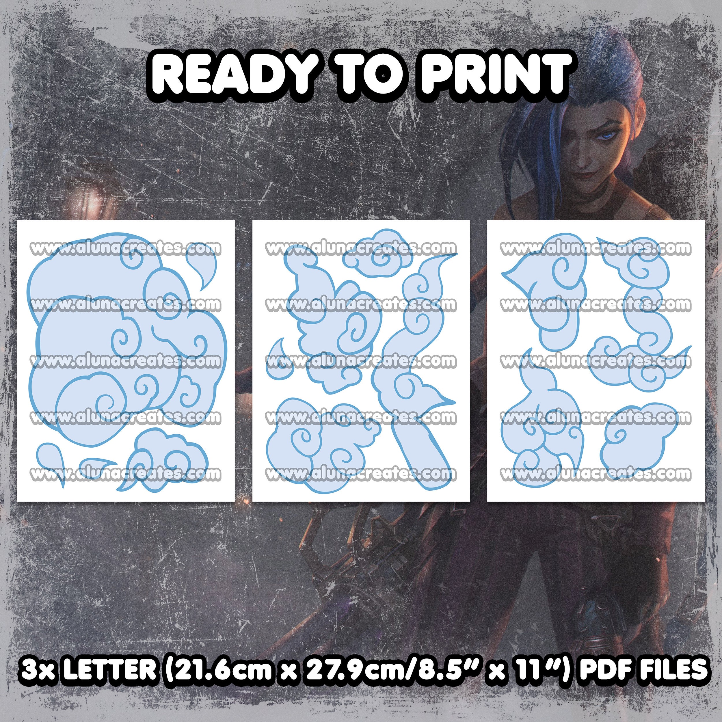 Jinx | Digital Tattoos | Full Body Tattoos | Cosplay | Costume | Fake ...