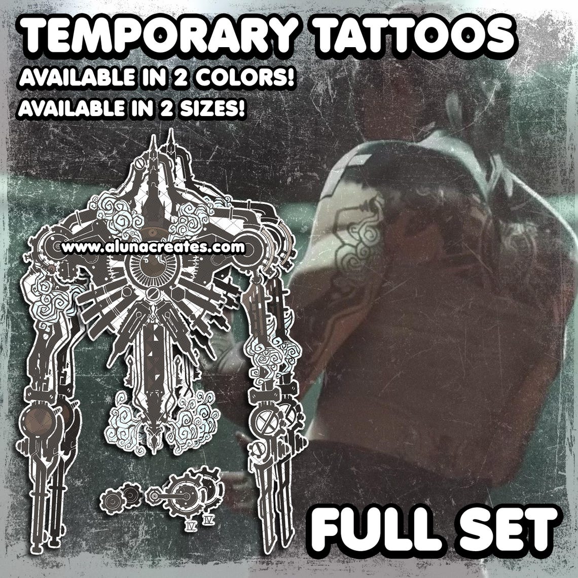 UPDATED Vi | Temporary Tattoos | Realistic | Cosplay | Costume | Fake ...