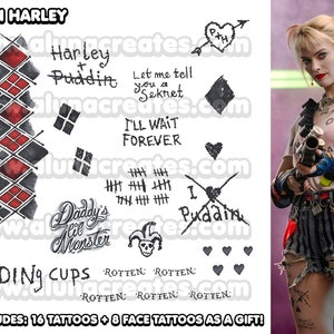 Hаrlеy Quinn BOP - SEQUIN | Digital Tattoos | Cosplay | Costume | Fake ...