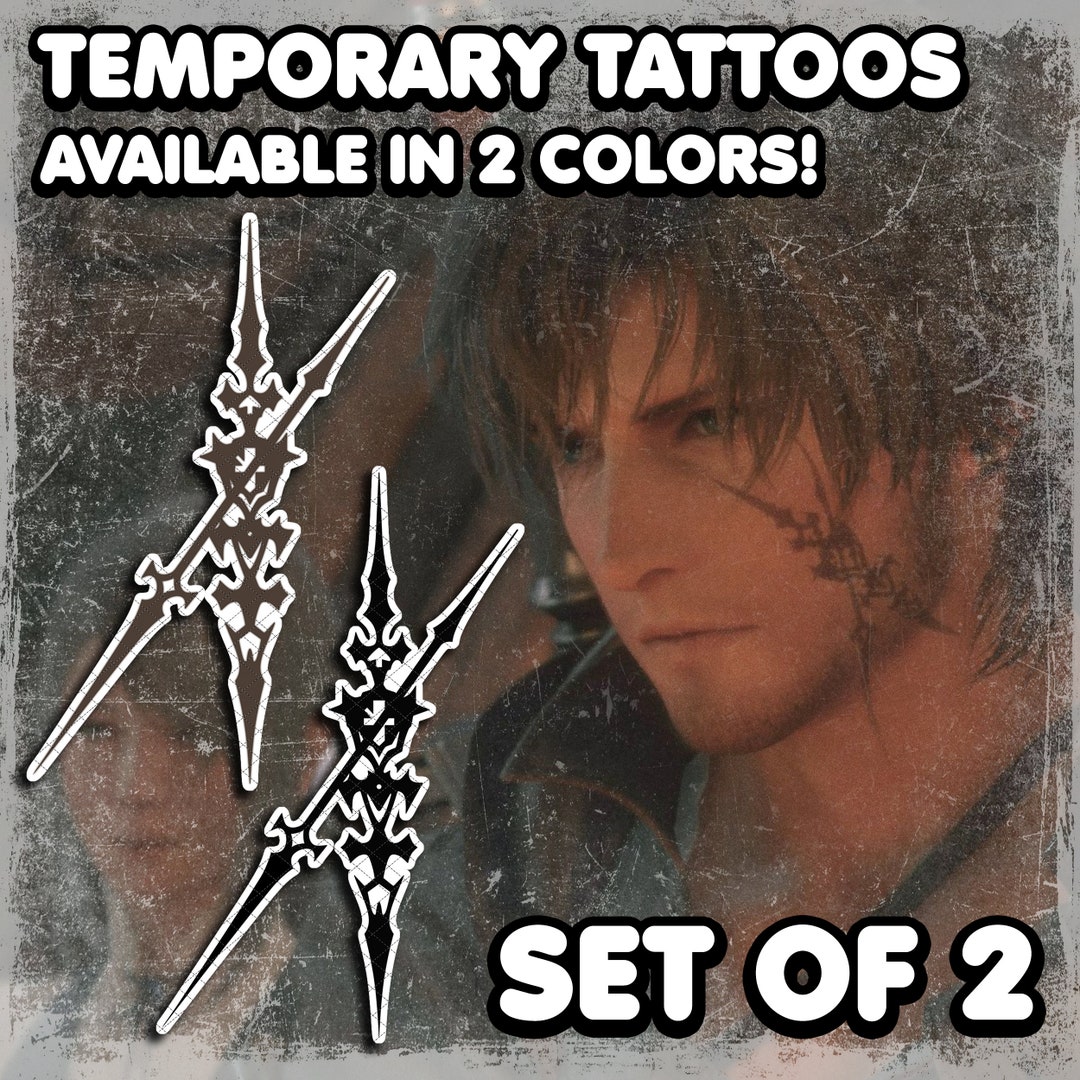 Clive | Temporary Tattoos | Realistic | Mark Tattoo | Cosplay | Costume ...