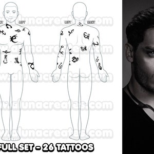 Shadowhunters | Temporary Tattoos | Realistic | Cosplay | Costume ...