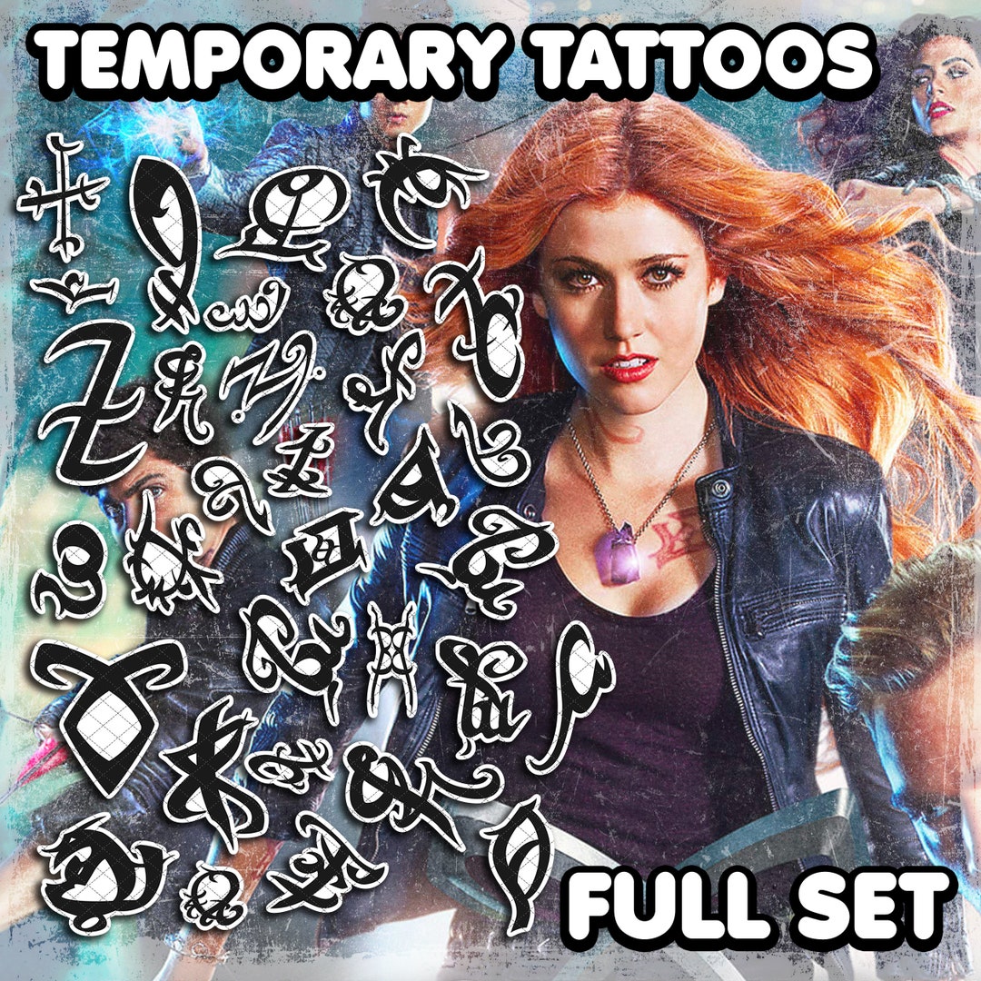 Shadowhunters | Temporary Tattoos | Realistic | Cosplay | Costume ...