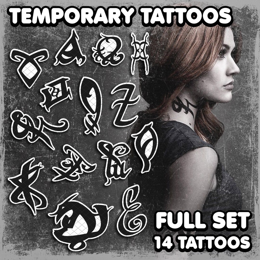 Clary | Temporary Tattoos | Realistic | Clary Cosplay | Costume | Fake ...