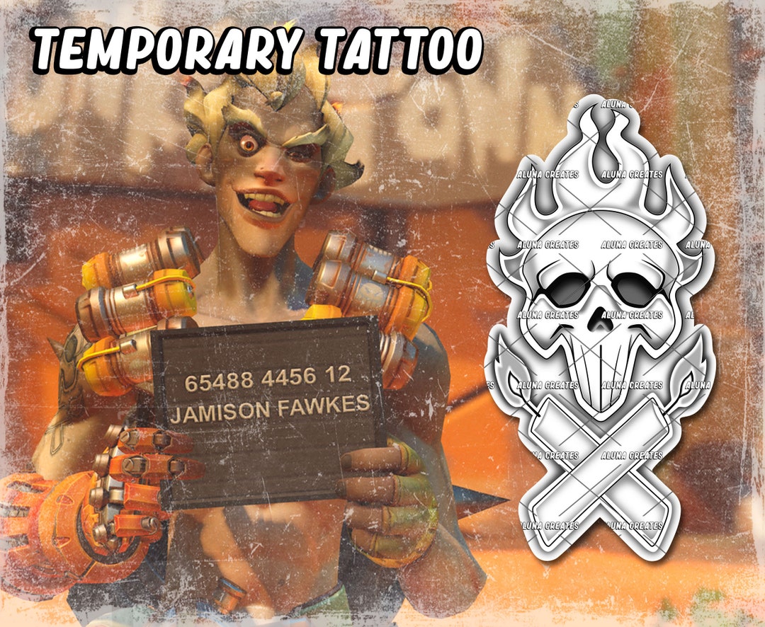 Junkrаt / Temporary Tattoo / Realistic / Arm Tattoo / Cosplay - Etsy