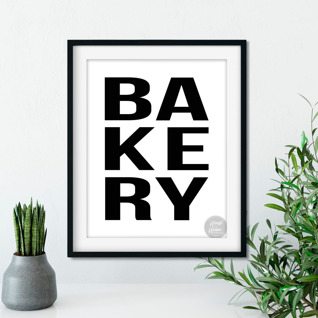 Bakery Kitchen Wall Art Digital Download - Etsy