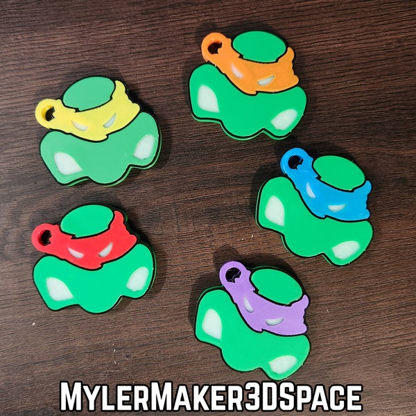 Teenage Mutant Ninja Turtle Keychain - Etsy