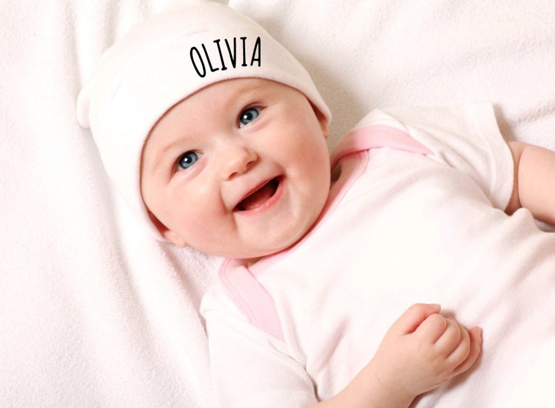 Custom Baby Name Hat/newborn Cap/ Beanie Hat/ Going Home/ Keepsake - Etsy