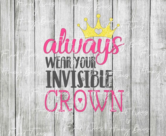 INVISIBLE CROWN SVG | Etsy