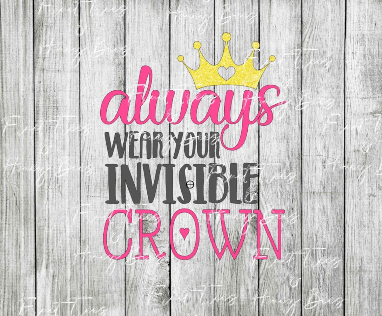 INVISIBLE CROWN SVG - Etsy