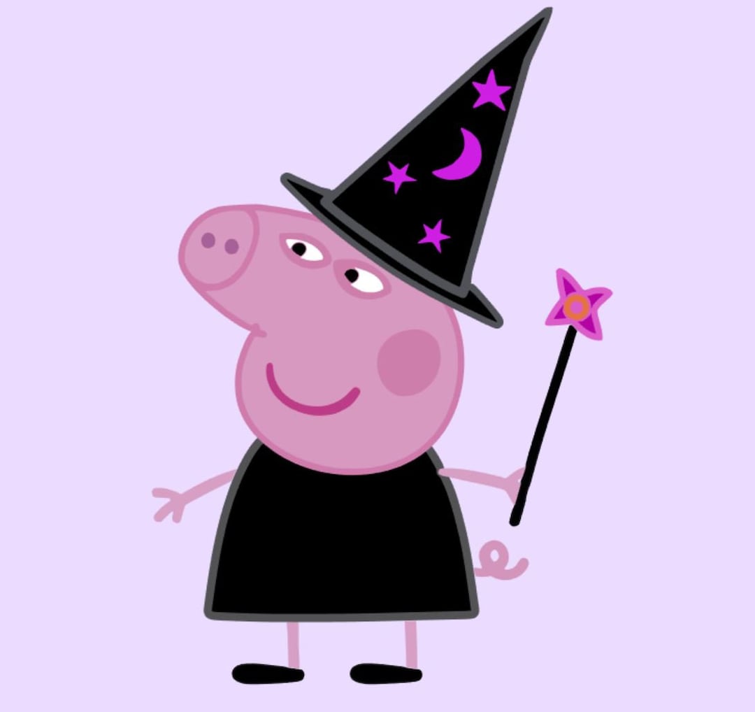 Peppa Pig Witch SVG - Etsy