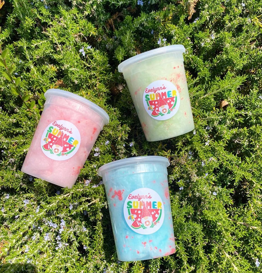 Cotton Candy Party Favors With Pop Rocks, Customized Sticker- LOCAL ...