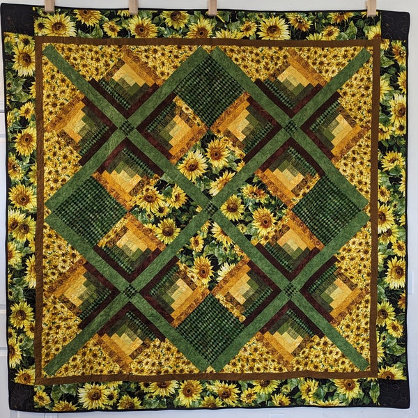 Sunflower Quilt - Etsy