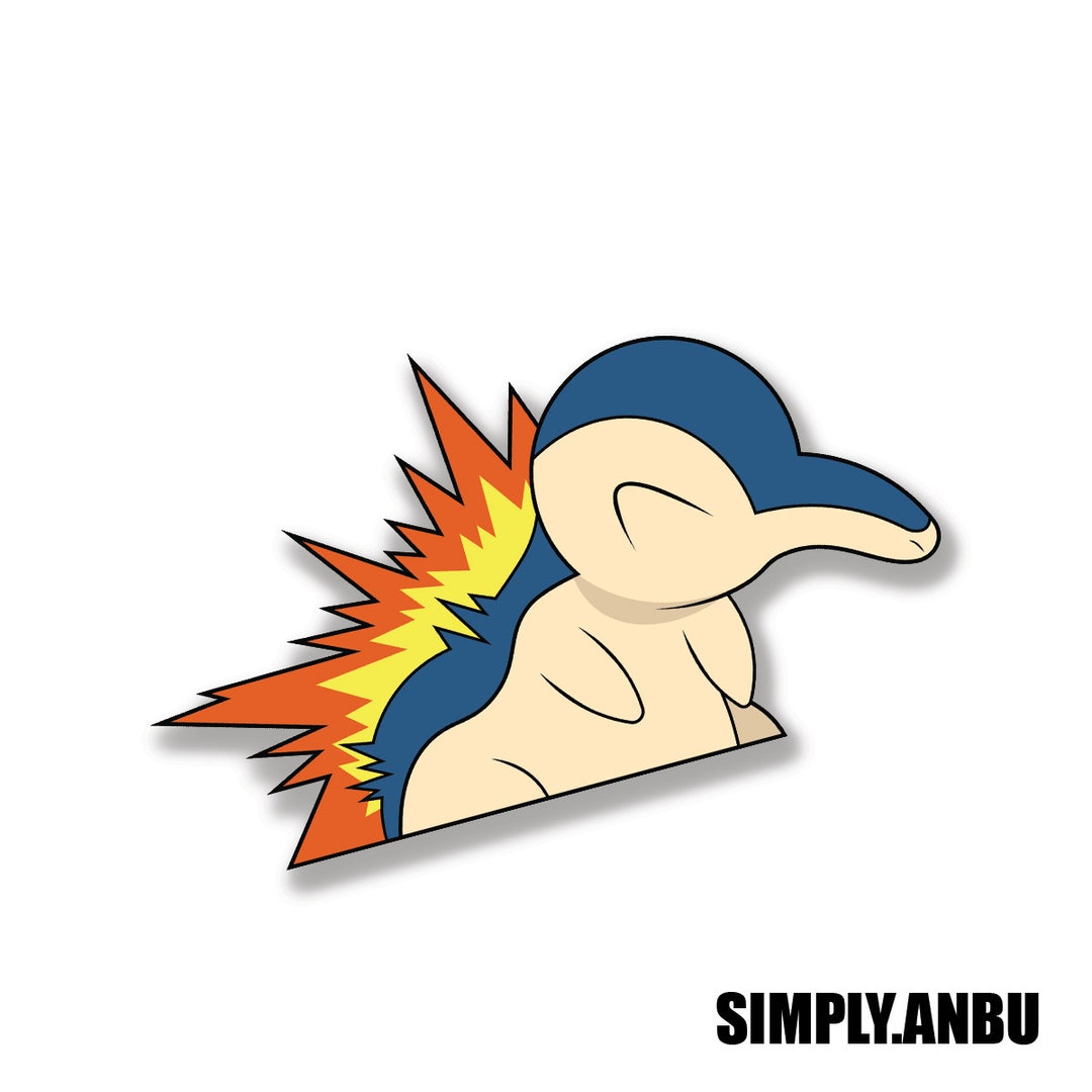 Cyndaquil Pokemon Decal Sticker - Etsy