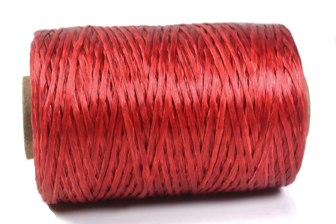 Kulay RED 300-yard Spool Artificial Deer Sinew Waxed Poly Thread for ...