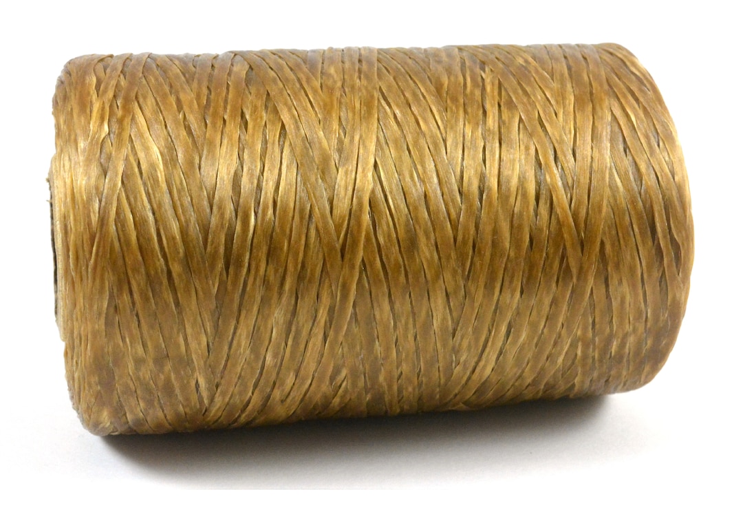 Kulay NATURAL 300-yard Spool Artificial Deer Sinew Waxed Poly Thread ...