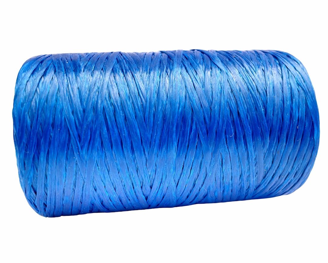 BLUE 300-yard Spool Artificial Deer Sinew Waxed Poly Thread for Beading ...