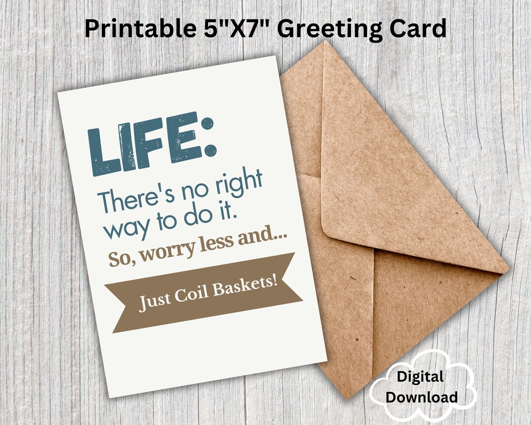 Printable Greeting Card, Birthday, Thank You, Get Well, Thinking of You ...