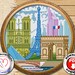 Paris Cross Stitch Pattern PDF Download, France City Skyline, Eiffel ...