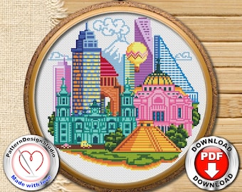 Cross Stitch Mexico | Etsy