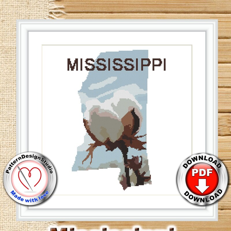 Mississippi Cotton - Etsy