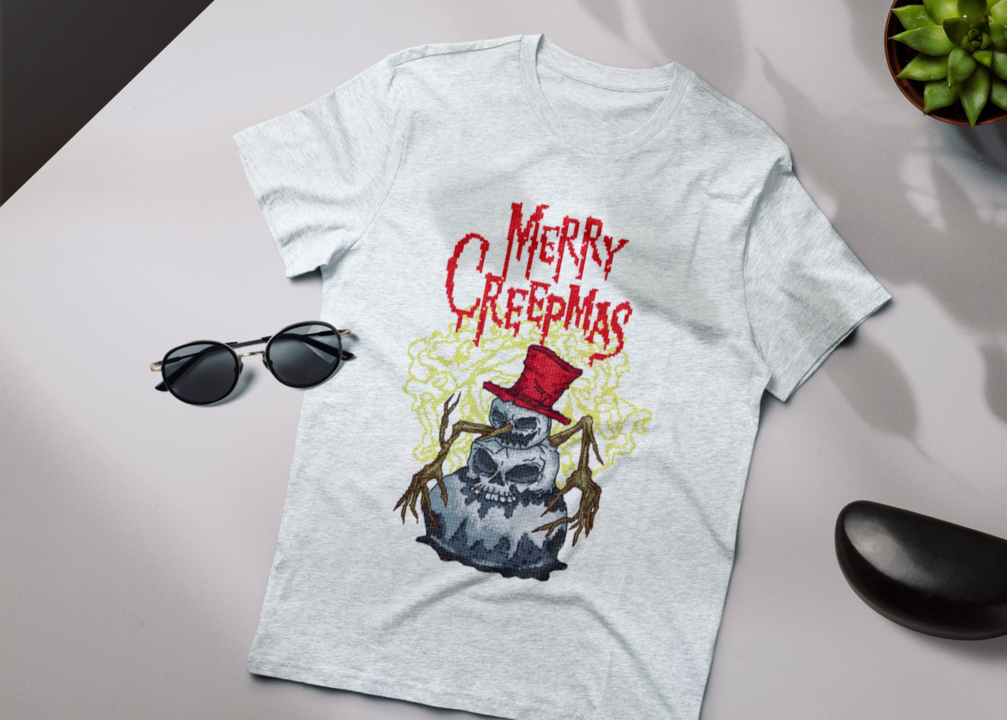 Gothic Christmas Cross Stitch Pattern PDF Download Merry - Etsy