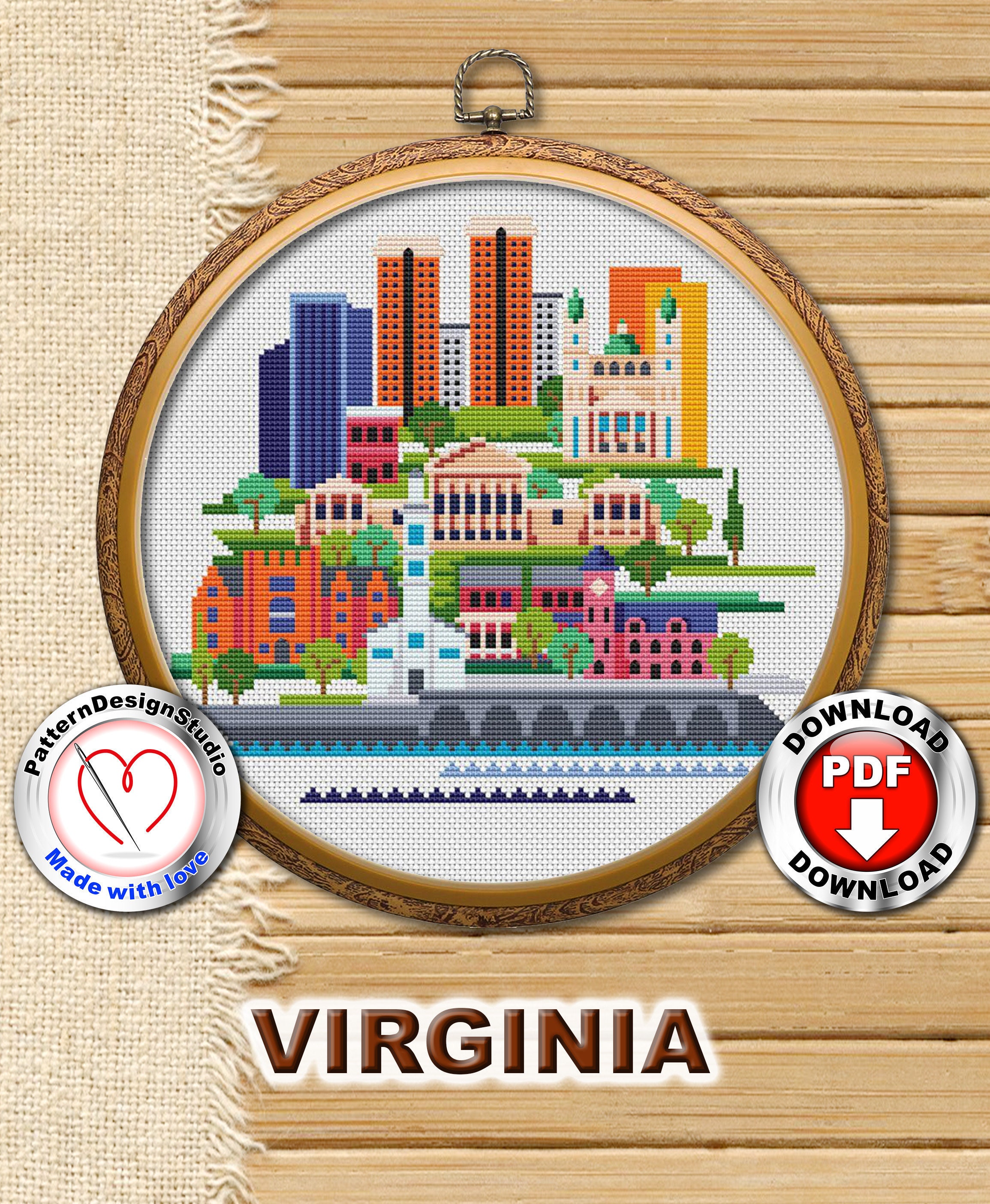 Pretty Little Virginia P199 Cross Stitch Embroidery Pattern - Etsy