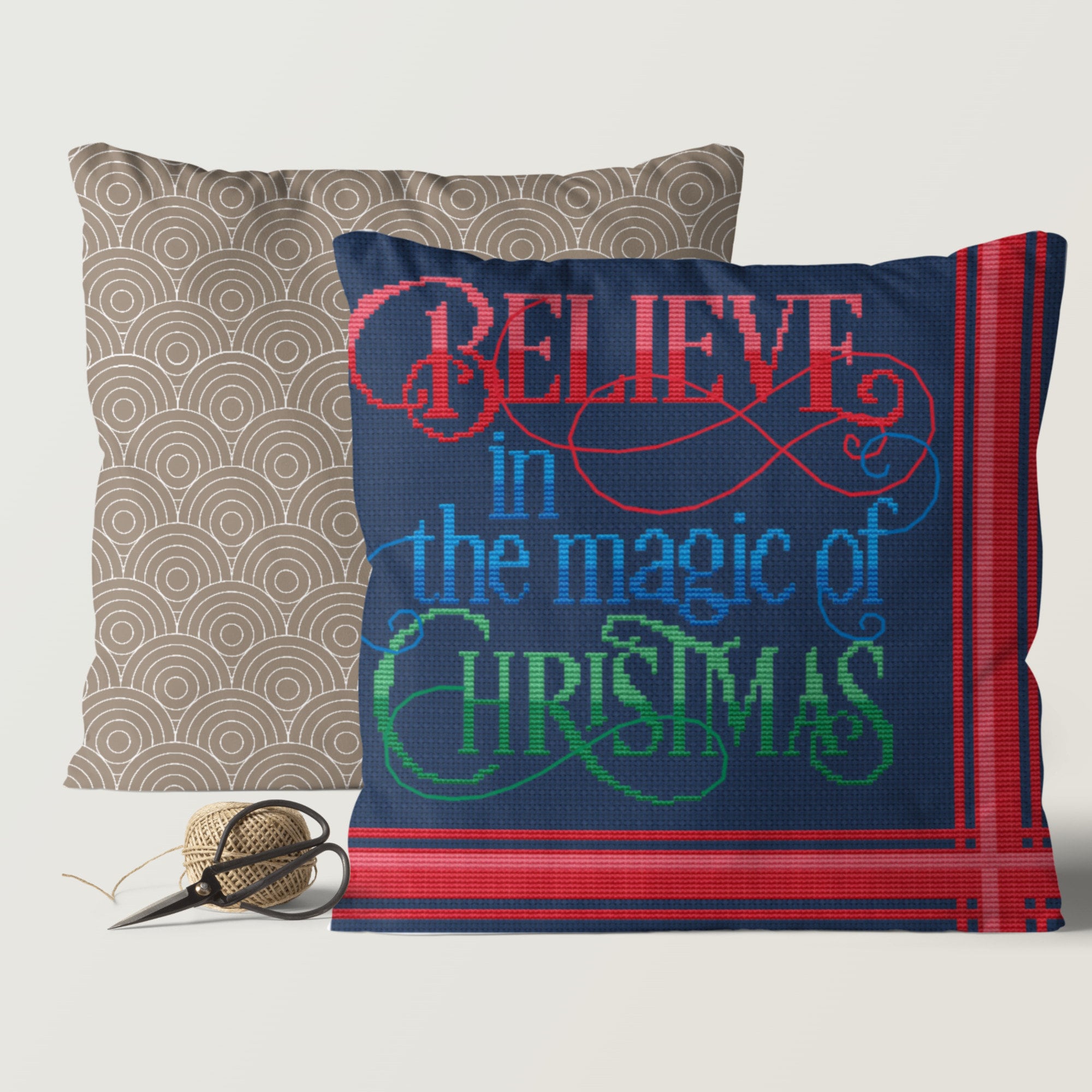 Christmas Lettering Cross Stitch Pattern PDF Download Easy - Etsy