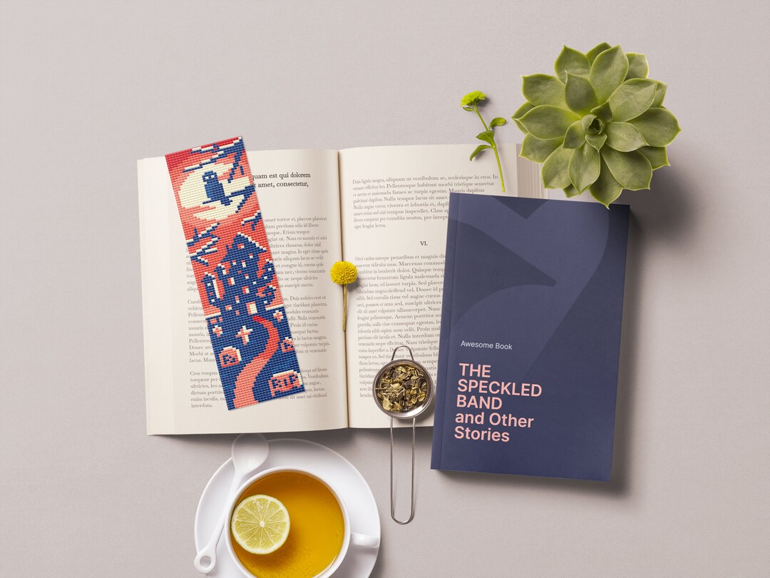 Bookmark Halloween Cross Stitch Pattern Handmade Bookmark Spooky Season ...