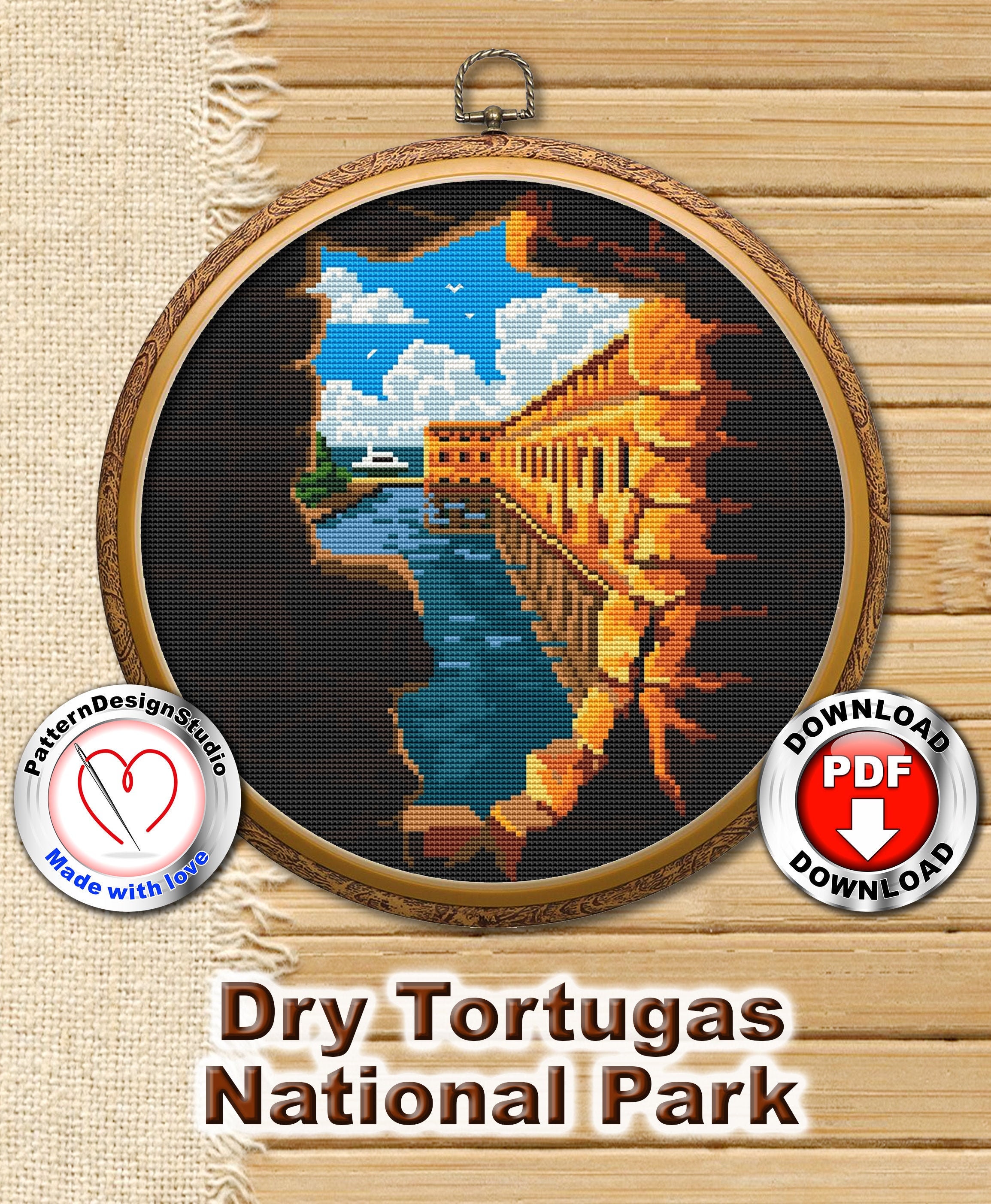 Dry Tortugas National Park Florida P360 Printable Chart PDF | Etsy