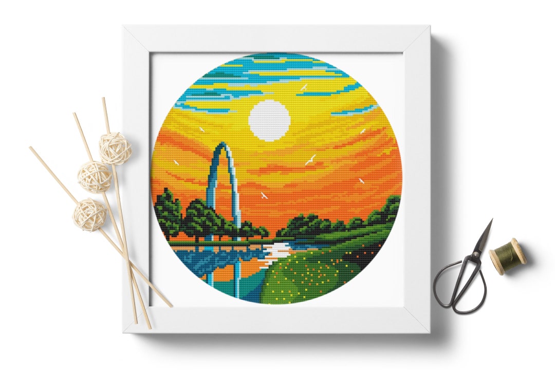 Gateway Arch Cross Stitch Pattern National Park Missouri Needlework ...