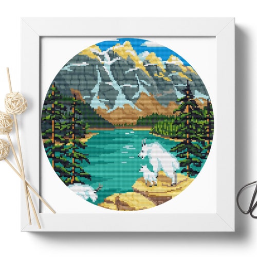 Banff National Park P125 Cross Stitch Embroidery PDF Pattern - Etsy