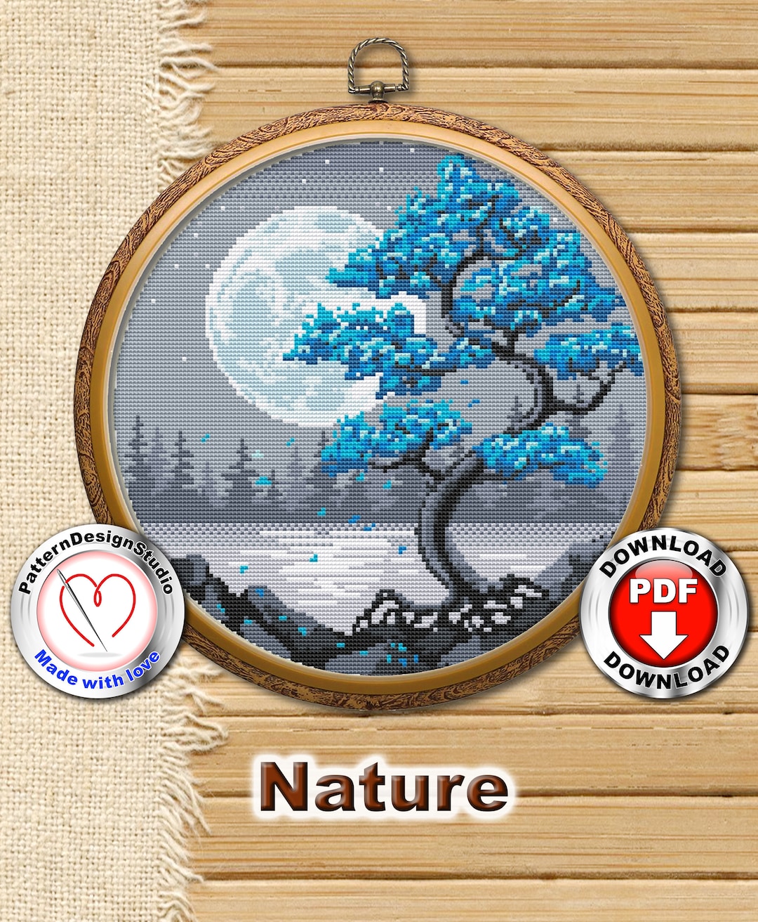 Cross Stitch Counted Thread Embroidery PDF Pattern Instant Download ...