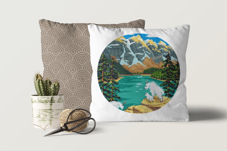 Banff National Park P125 Cross Stitch Embroidery PDF Pattern - Etsy