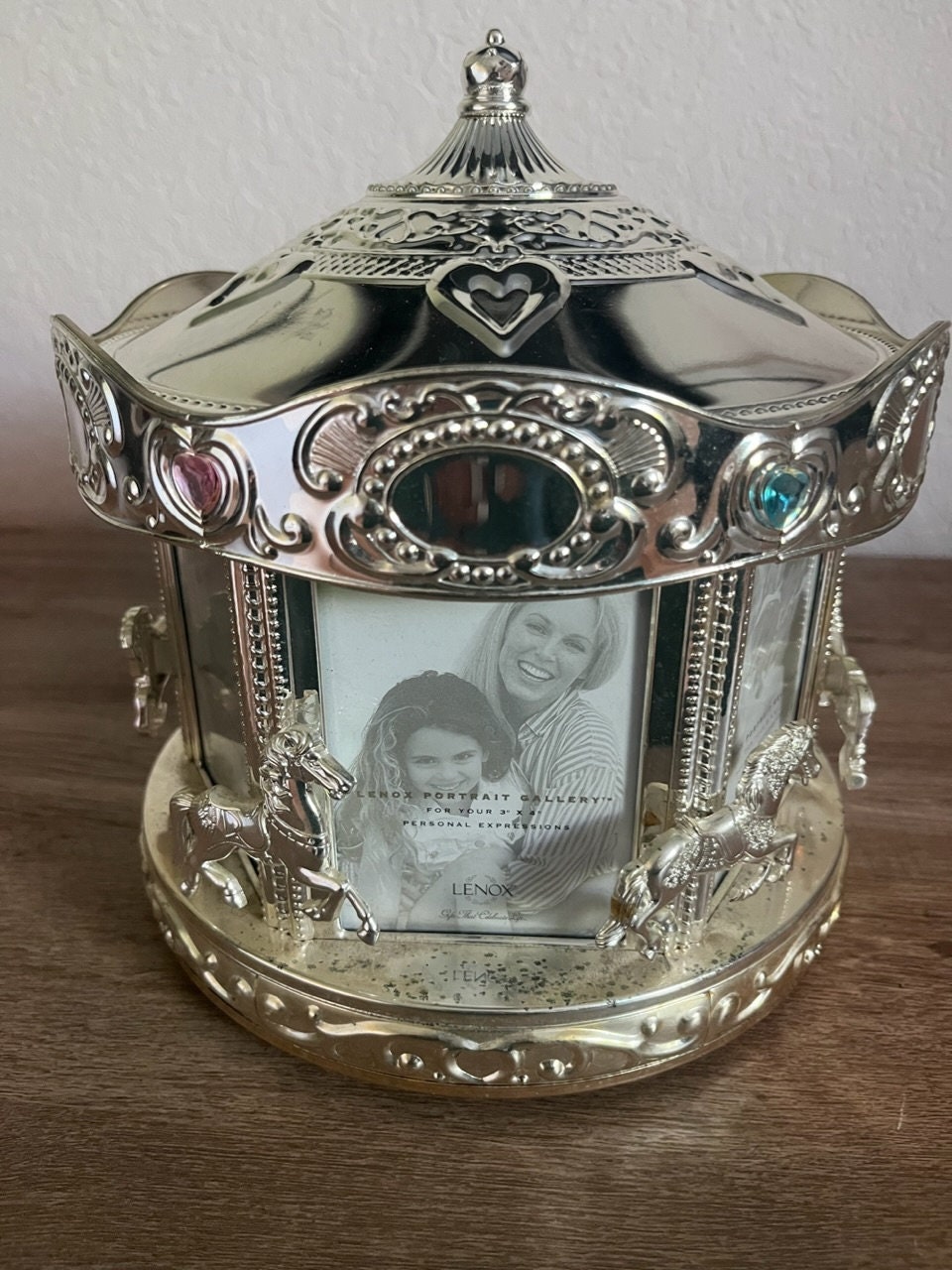 Vintage Lenox Baby Jewel Collection Carousel Rotating Frame Box - Etsy