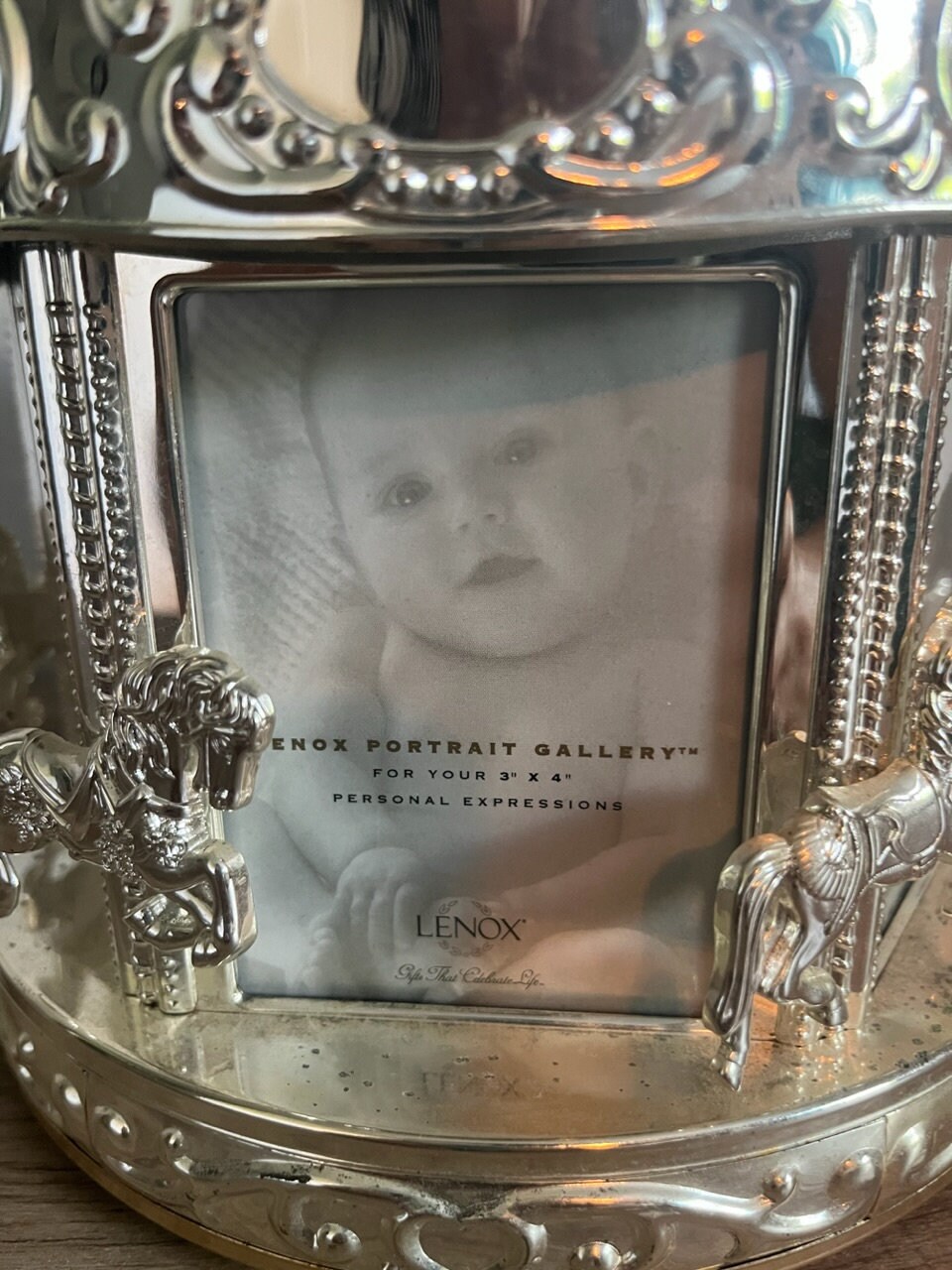 Vintage Lenox Baby Jewel Collection Carousel Rotating Frame Box - Etsy