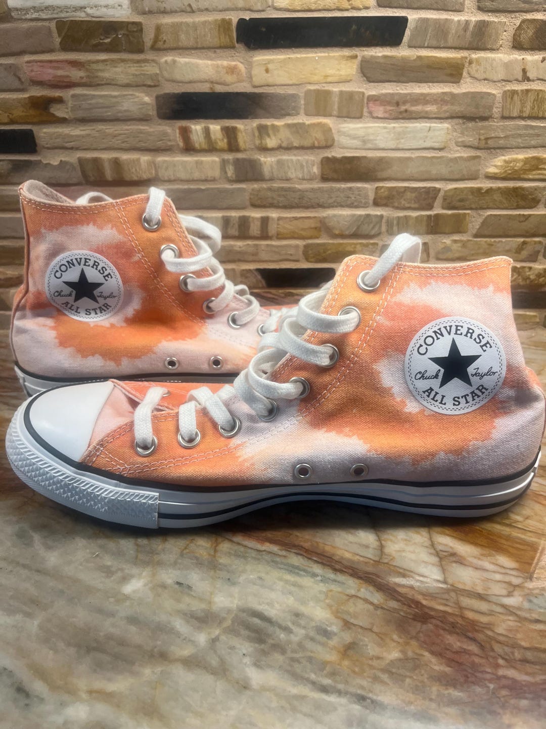 Converse Chuck Taylor All Star High Top Summer Wave Washed Amber Ochre ...