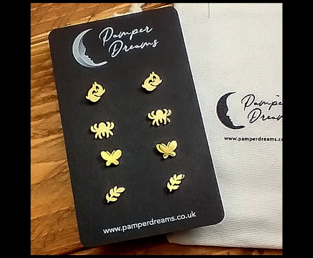 NICKEL FREE EARRINGS for Sensitive Skin | 4 Pairs Hypoallergenic Gold ...